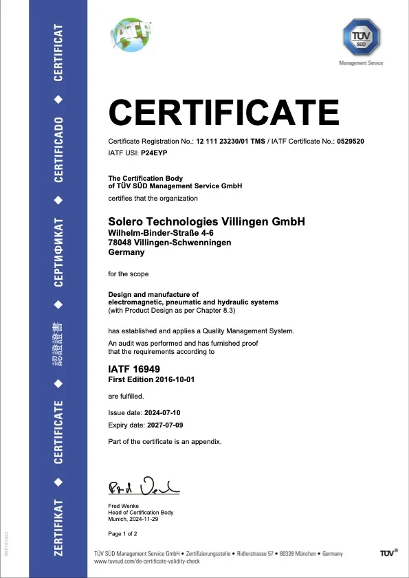 Location Villingen - Solero Technologies